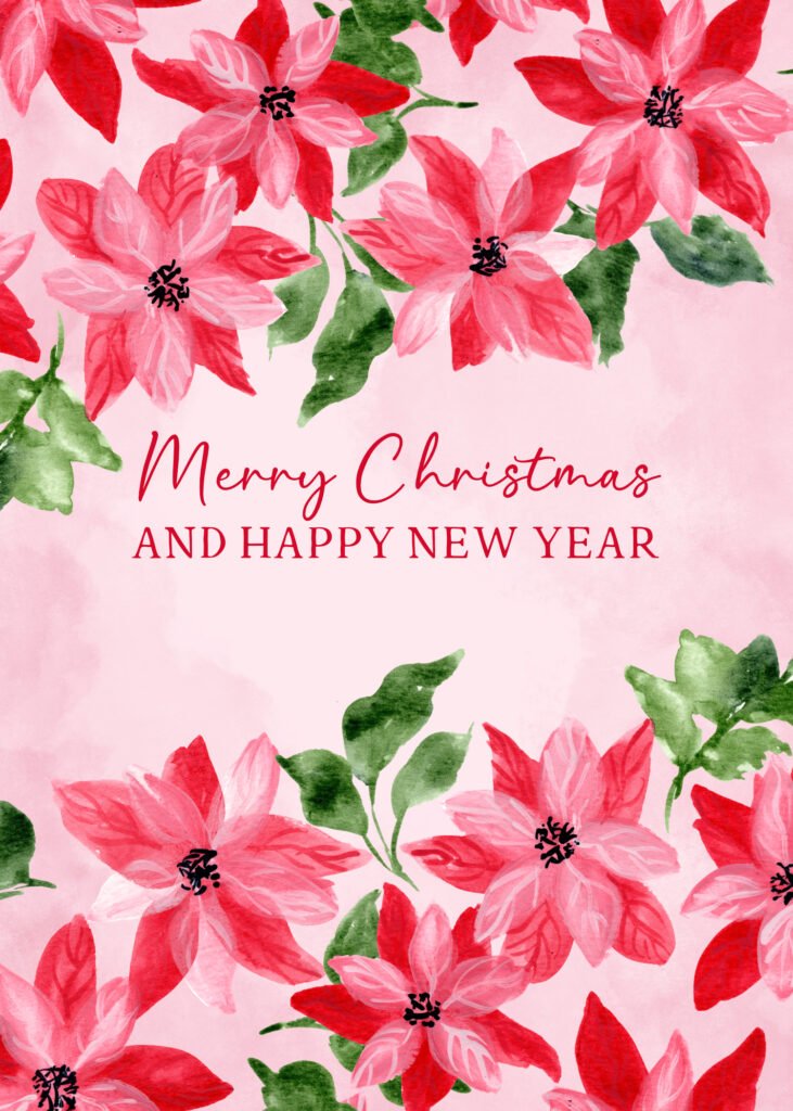 How to Make A Christmas Card with Watercolor Poinsettias in Affinity V3 ...